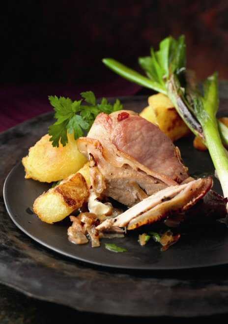 Sautéed Partridge Breast Fillets with Rosemary and Apples